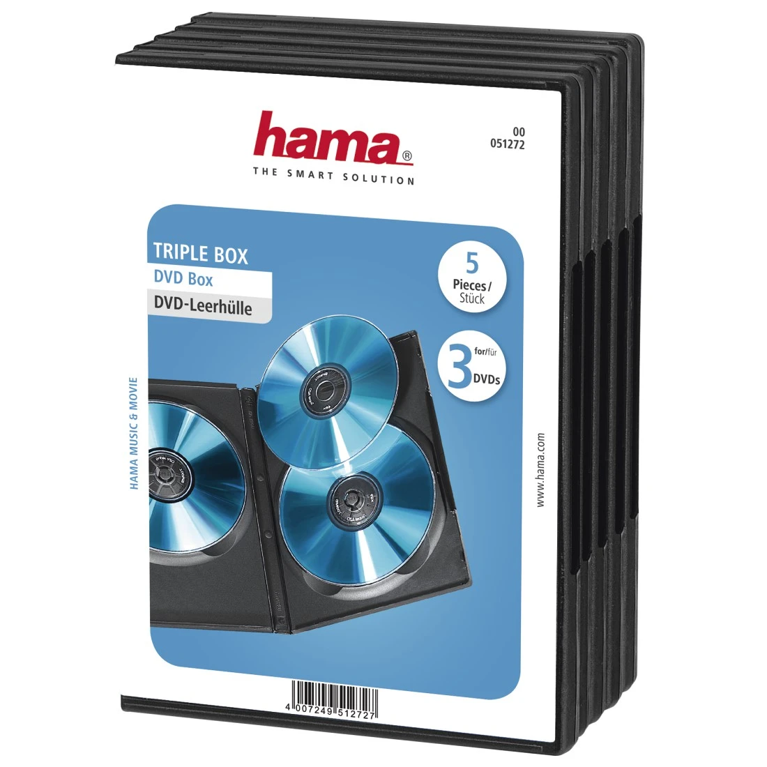 | Hama | Dvd Doos Vr 3Stuks Per 5 Zwart