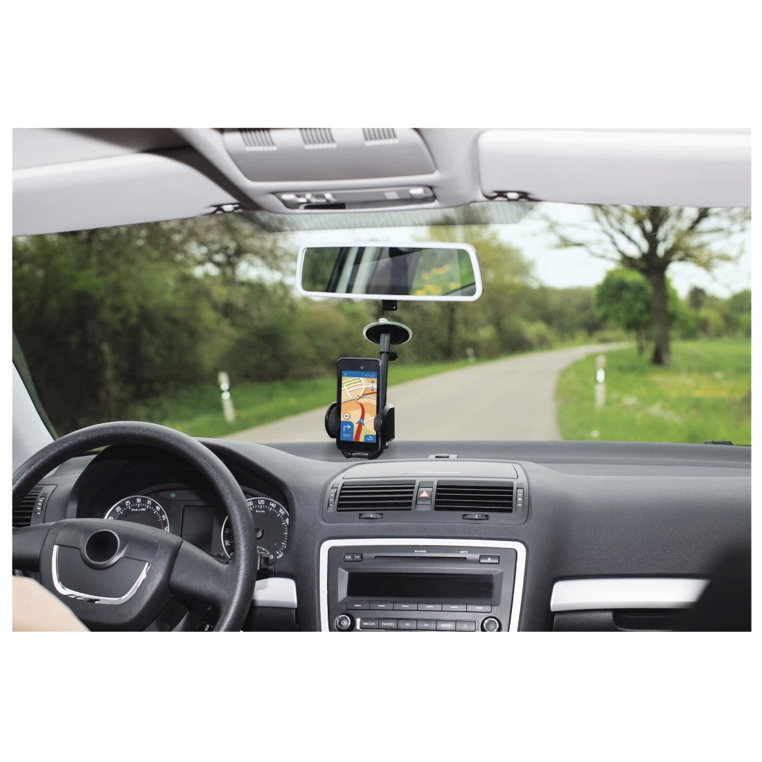 2in1 GSM-houder voor de auto "Multi" v. vent. / ruit, 360 graden ...